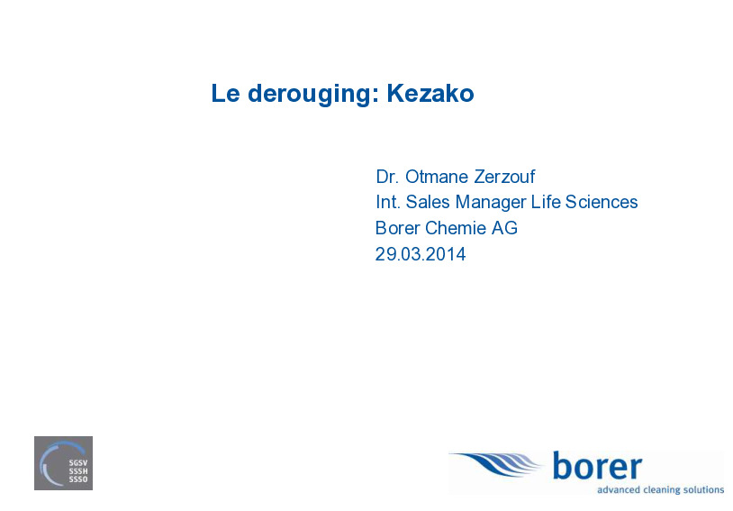 06. Le derouging: Kezako - sssh